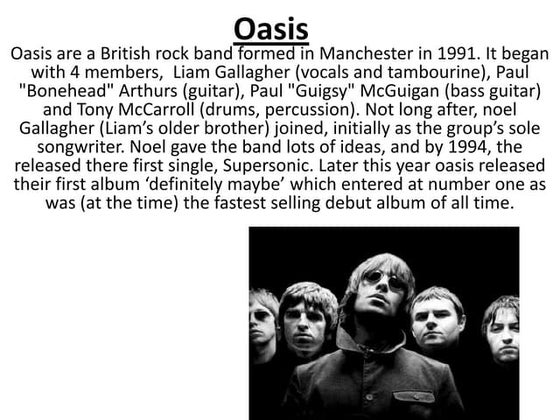 BRIT MUSIC PROJECT OASIS | PDF
