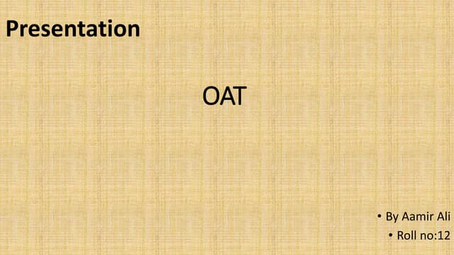 OAT | PPTX
