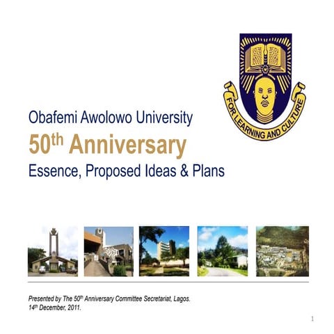 OAU Anniversary Plan.ppt