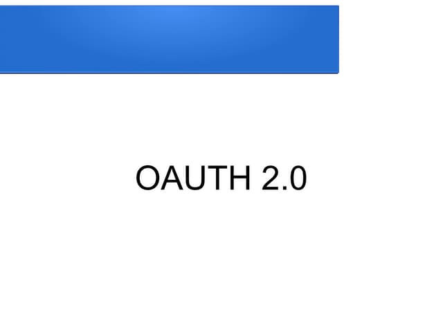 Oauth2 Protocol With Grails Spring Security Ppt Internet Computing 0146