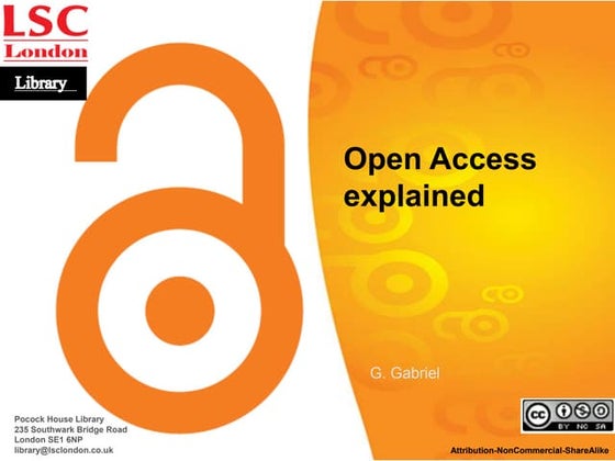 Open Access for Beginners, vol. 2 | PPT