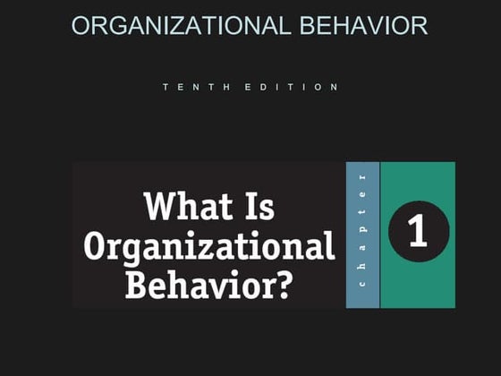 What is organizational behaviour | PPTX | Business | Business and Finance
