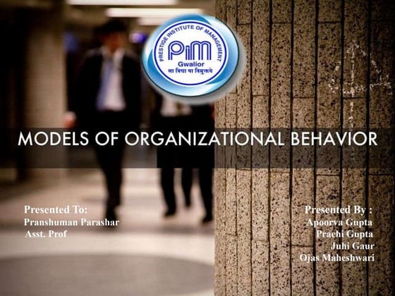 Models of Organisational Behaviour | PPT