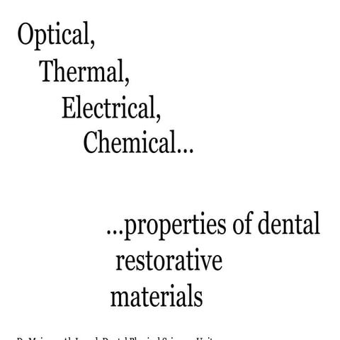 OB-DM004 Physical Properties III - Optical, Thermal, Electrical and ...