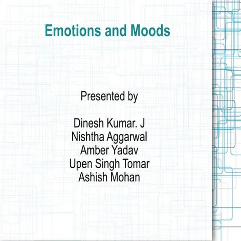 Moods & emotions chapter 4 | PPTX