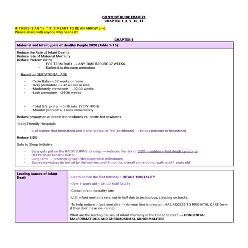 OB - Exam #1 Study Guide.pdf Ch+12+SGOB.docx hilighted important stuff on exam | PDF