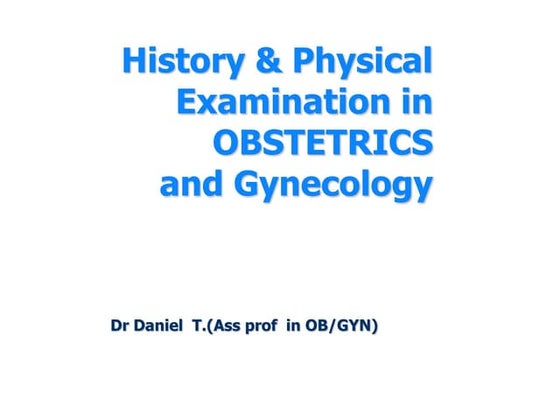 History taking format for gyne | PDF | Pregnancy | Reproductive Health
