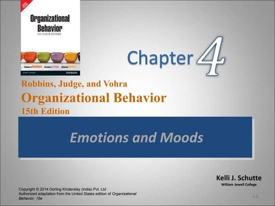 Chapter 4 emotions and Moods | PPTX | Mental Health | Diseases and ...