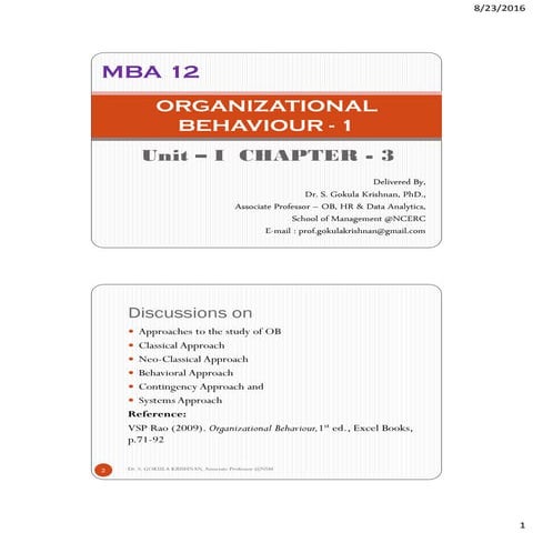 KTU- OB-1 - Unit 1 - Chapter - 2 | PDF