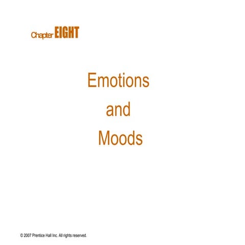 Chapter 4 emotions and Moods | PPTX