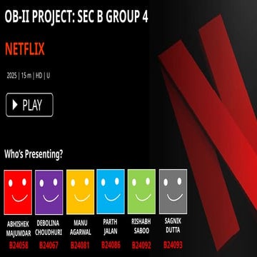 Netflix presentation organizational behavior | PPTX