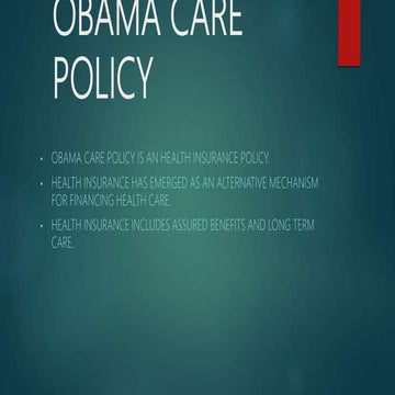 Obama Care | PPTX