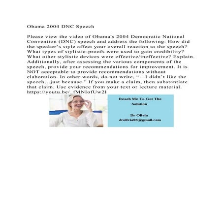 Obama 2004 DNC SpeechPlease view the video of Obamas 2004 Democ.docx