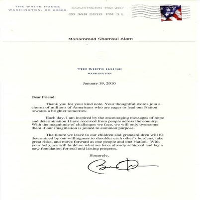 President Obama reply | PDF