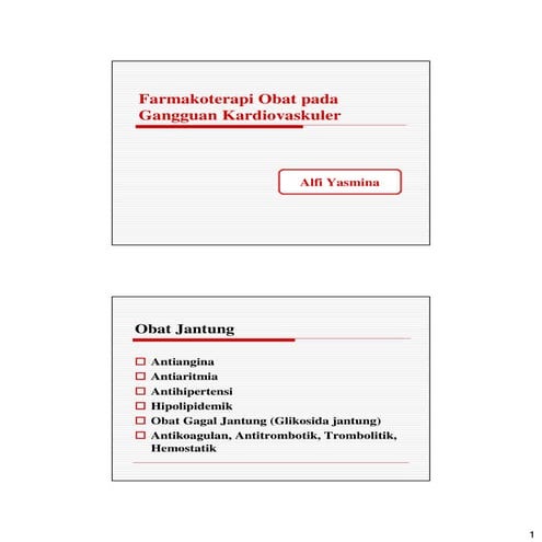 Obat kardiovaskular | PDF