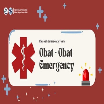 persentasi obat - obatan keadaan emergency | PDF