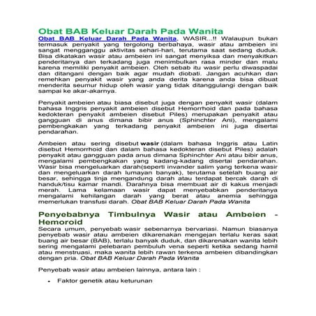 Fase stadium penyakit wasir (hemoroid) | PDF