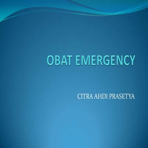 Obat emergency | PPTX