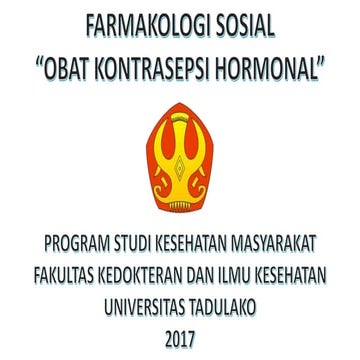 Obat kontrasepsi hormonal | PPTX