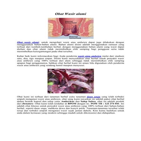 Obat wasir alami | PDF