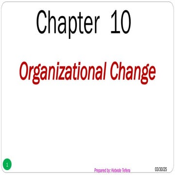 Organization Behavior introduction Chapter-10.ppt