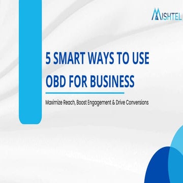 OBD Campaign Strategies by Mishtel to Boost Customer Engagement | PDF