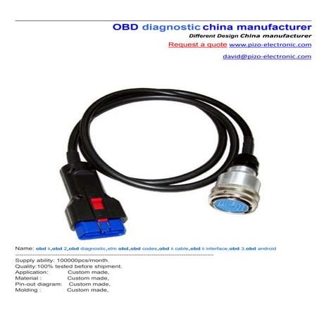 Obd ii interface china manufacturer | PDF