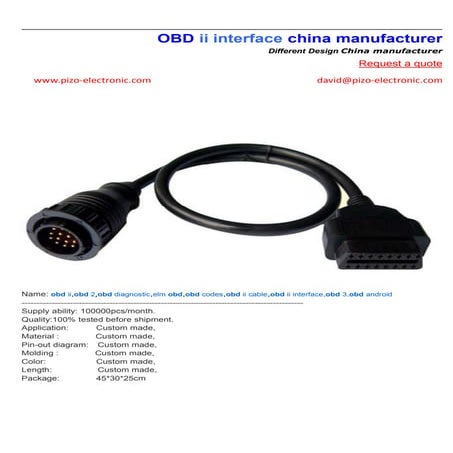 Obd ii interface china manufacturer | PDF