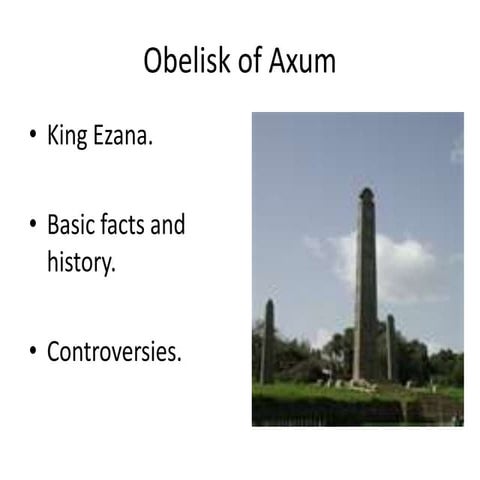 Obelisk of axum | PPTX