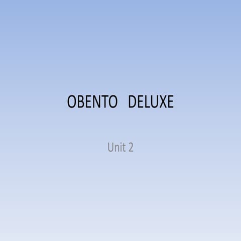 Obento2 | PPTX