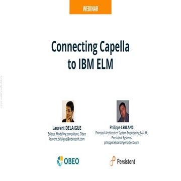 Connecting Capella to IBM ELM platform (IBM Jazz) | PDF