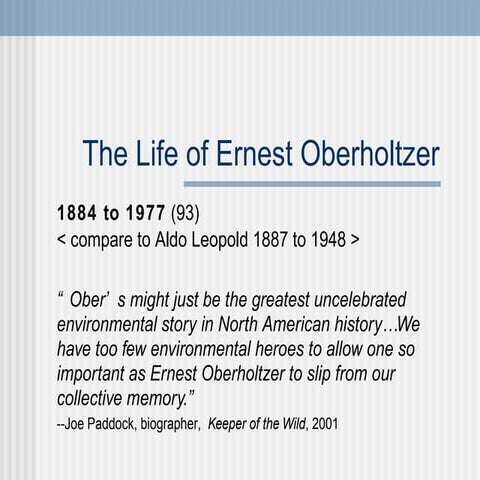 Oberholtzer | PPT