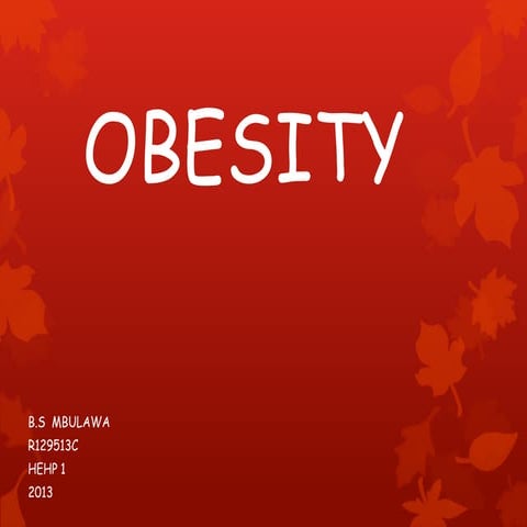 Obesity | PPTX