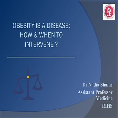 Obesity | PPT | Heart and Cardiovascular Diseases | Diseases and Conditions
