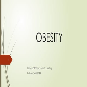Obesity | PPTX