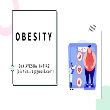 Understanding Obesity: Causes, Risks, and Solutions | PDF