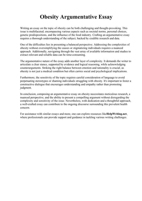 Essay About Obesity.pdf