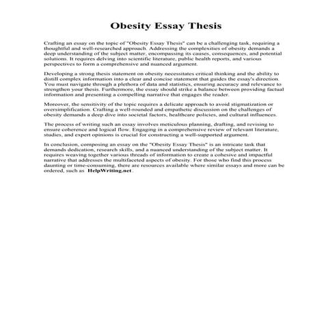 Obesity Cause And Effect Essay.pdf