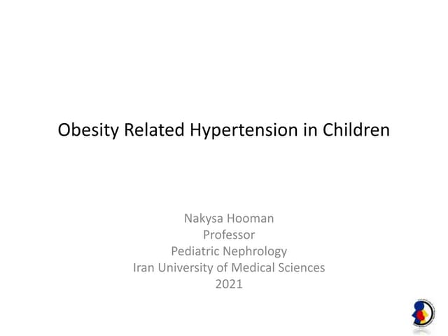 Obesity related hypertension in children | PPT Obesity related hypertension in children | PPT