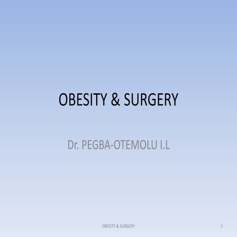 Obesity & Surgery | PPTX