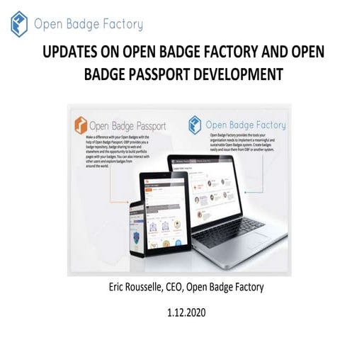 OBF Academy - OBF and OBP development strategy and new features | PPT