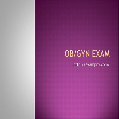 Obgyn exam | PPT