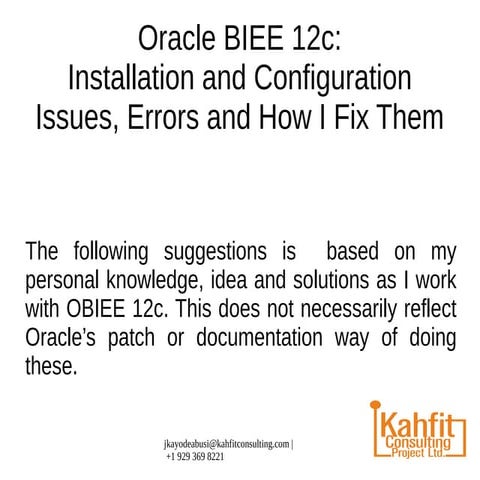 Obiee 12c: Look under the bonnet and test drive | PPTX
