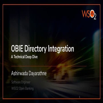 OBIE Directory Integration - A Technical Deep Dive | PDF