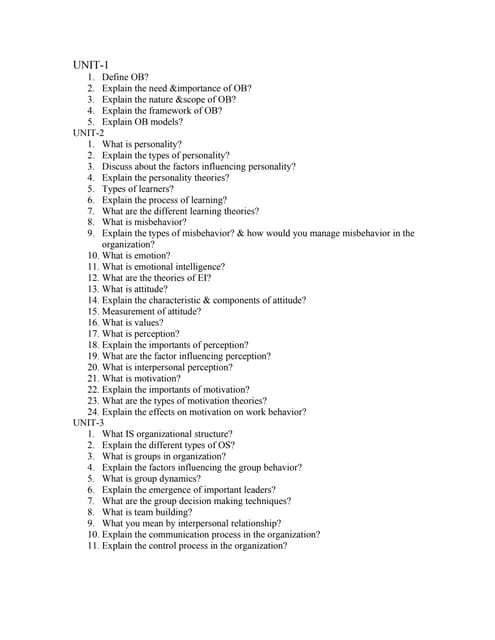 BUSINESS STATISTICS IMPORTANT QUESTIONS LIST | PDF