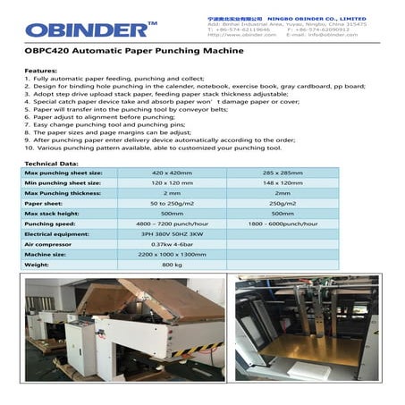 Obinder OBFJ600 twin ring wire forming machine | PDF