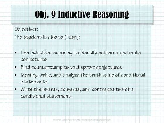 Inductive and Deductive Reasoning | PPT