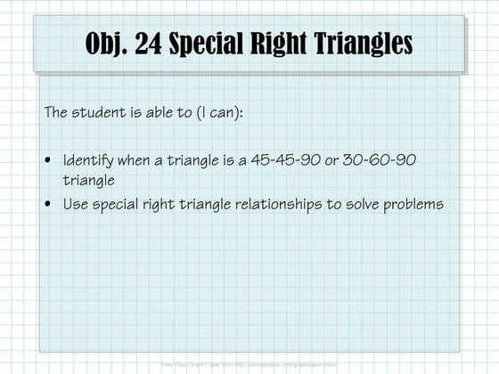 8.1 Special Right Triangles | PDF | Physics | Science