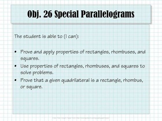 Properties of Parallelogram | PPT