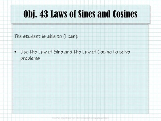 Law of Sines ppt | PPTX | Physics | Science